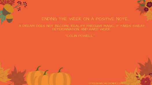 Ending the Week on a Positive Note… – OT Research Corner