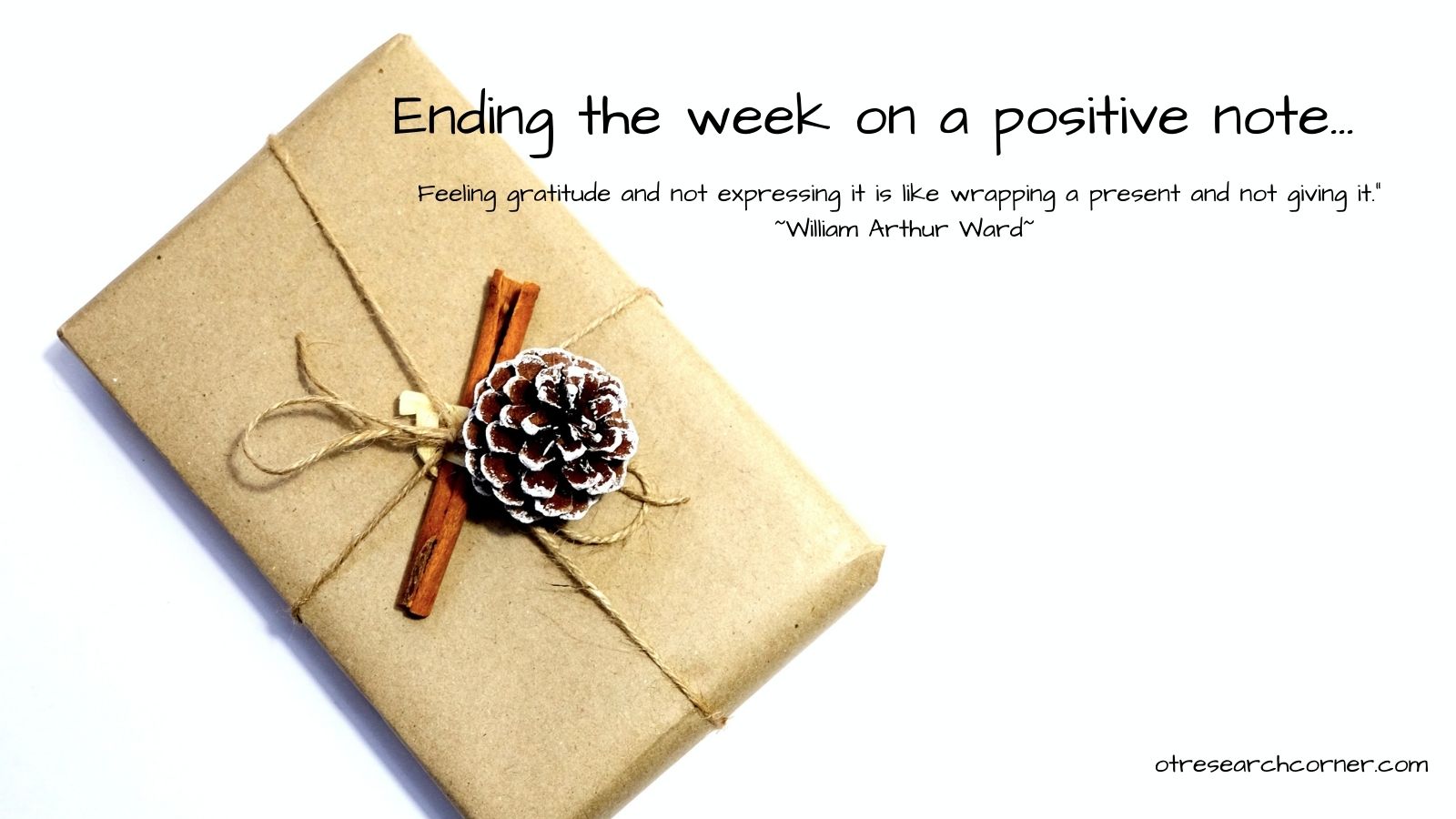 Ending the week on a positive note… – OT Research Corner