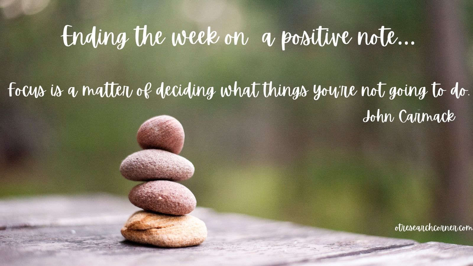 Ending the week on a positive note… – OT Research Corner