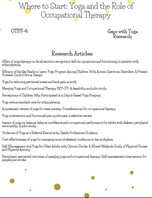 Free Resource. Where to Start Research Topic Sheet: Yoga and the Role ...