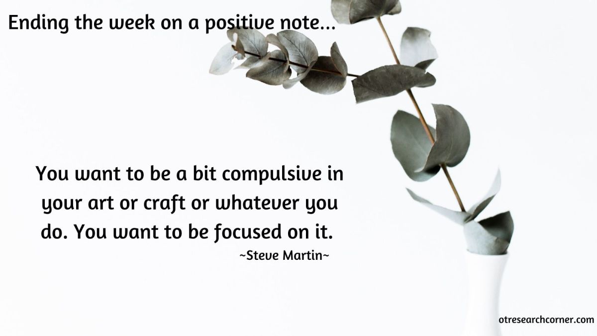 Ending the week on a positive note… – OT Research Corner